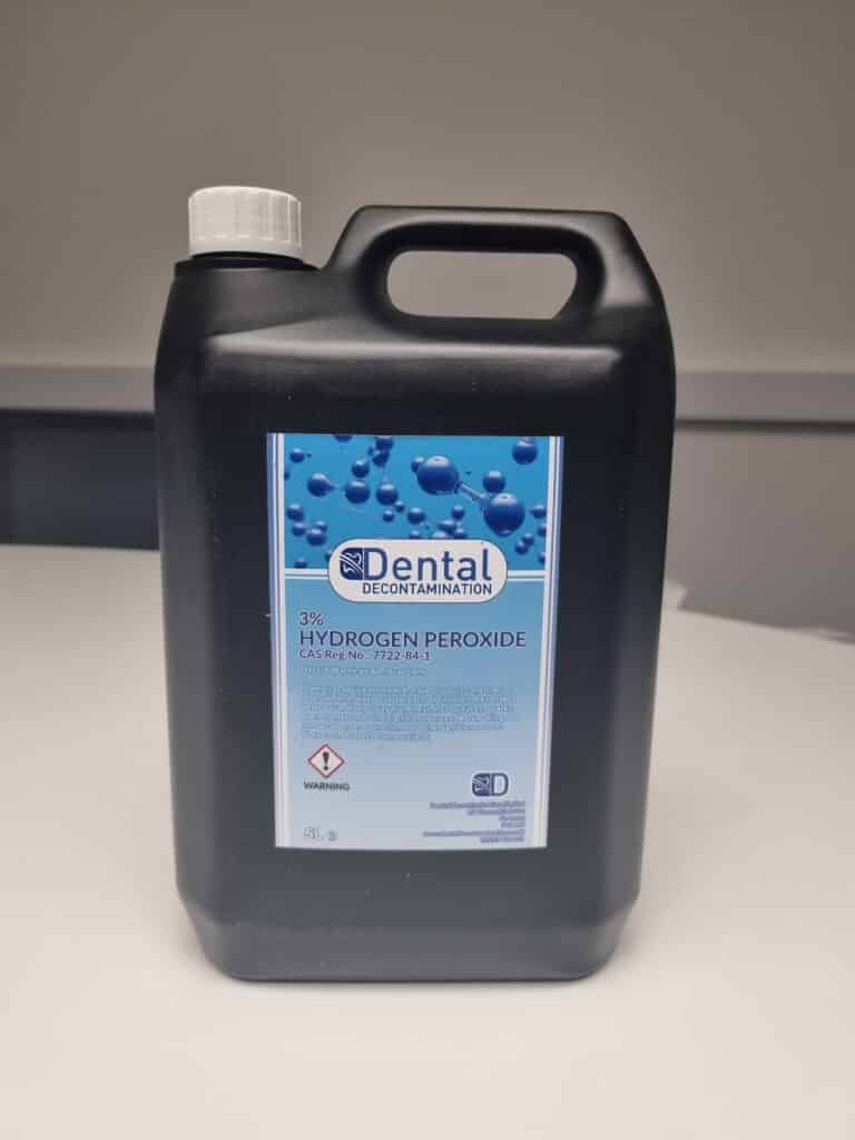 Hydrogen Peroxide Solution 3% (5L) Refill Bottle | Dental Decontamination
